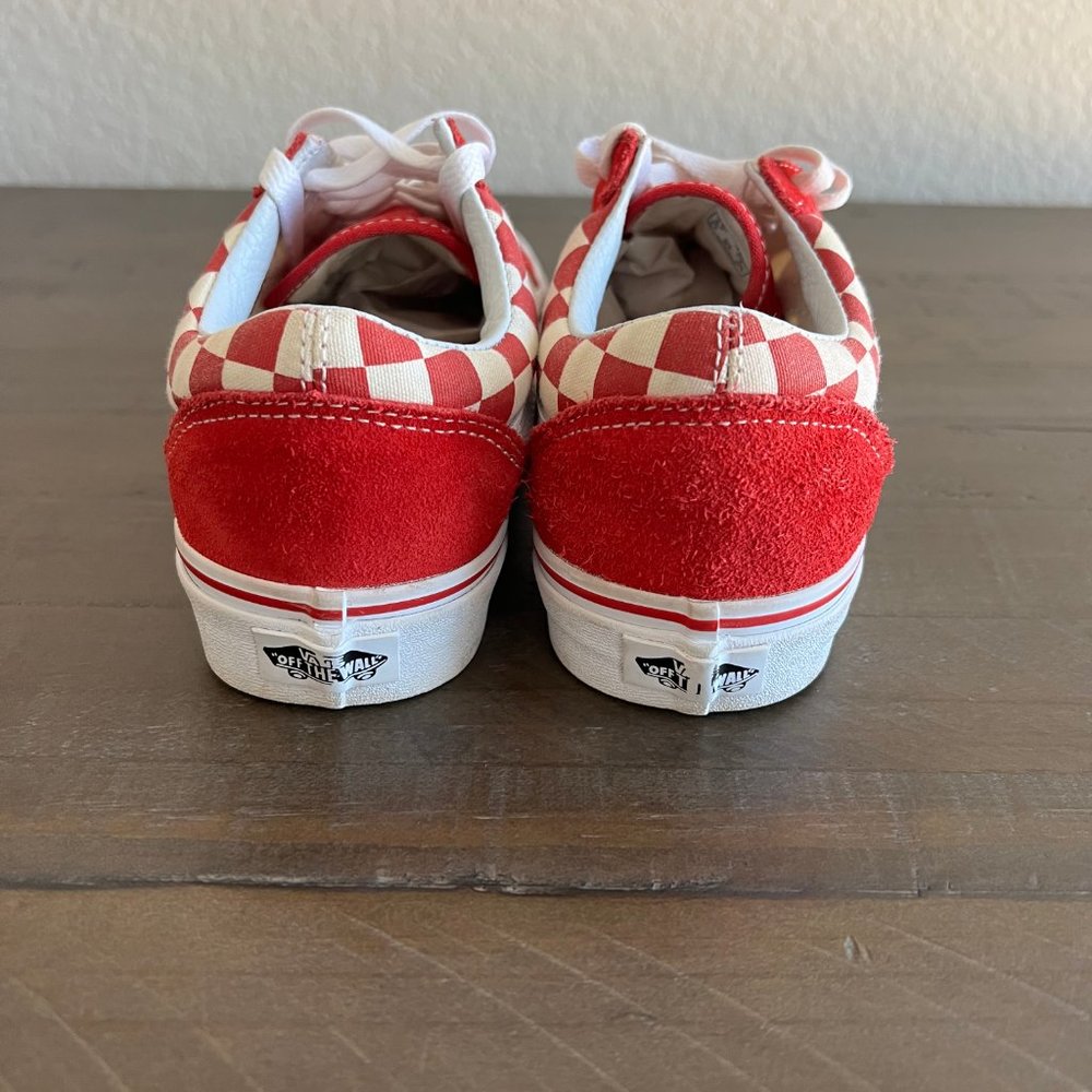 Vans Red Checkered Primary Old Skool Shoe - Gem